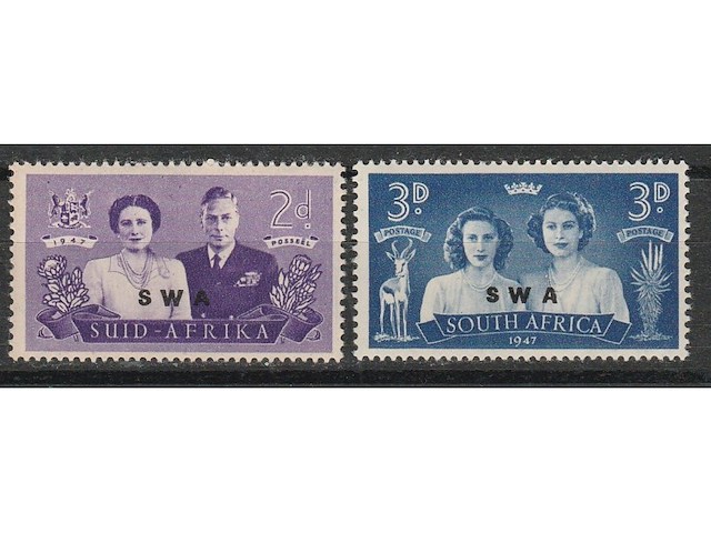 South-West Africa - 1947 - S.A. Royal Visit - MNH