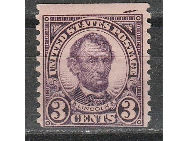 USA - 1924 - Abraham Lincoln - MNH