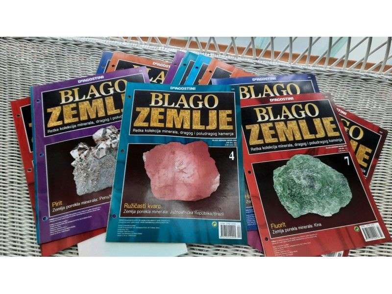 BLAGO ZEMLJE DeAGOSTINI časopisi bez kamenja