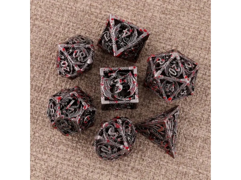 Metalne DND RPG kockice zmaj