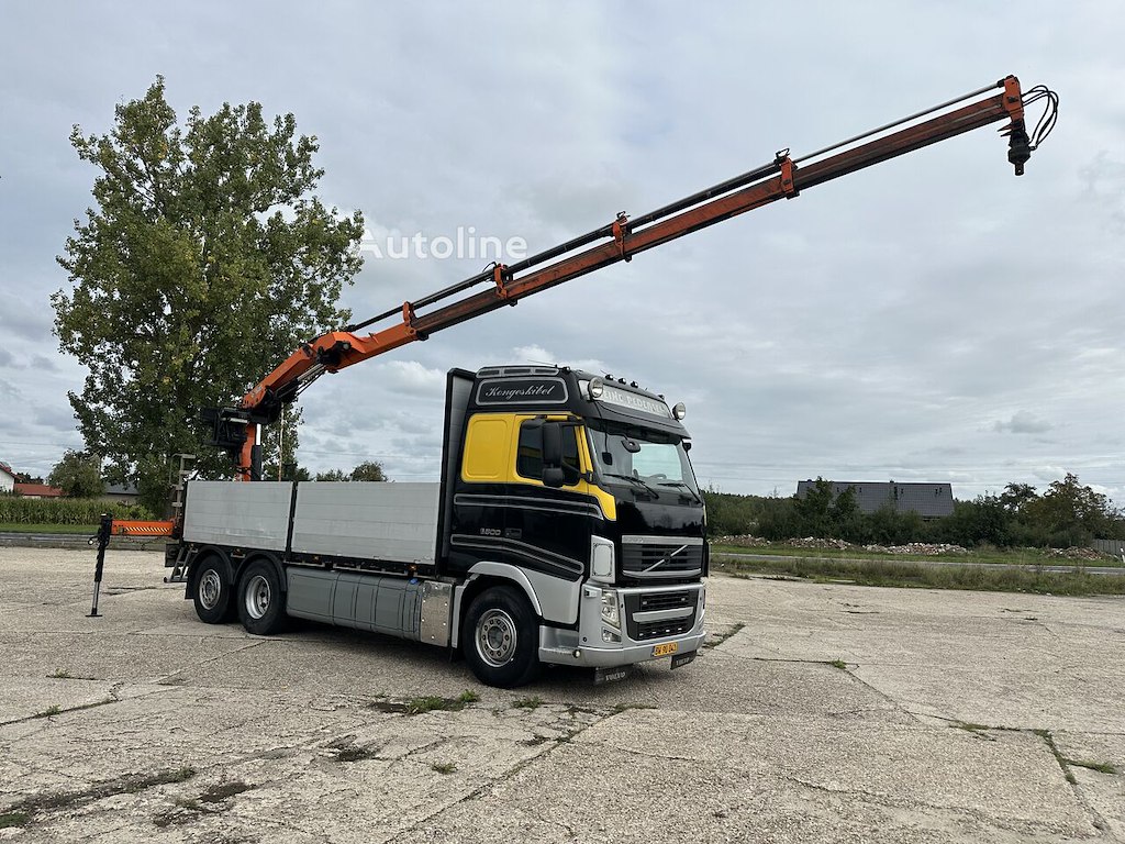 Volvo FH 500 Hiab 166 kamion s ravnom platformom
