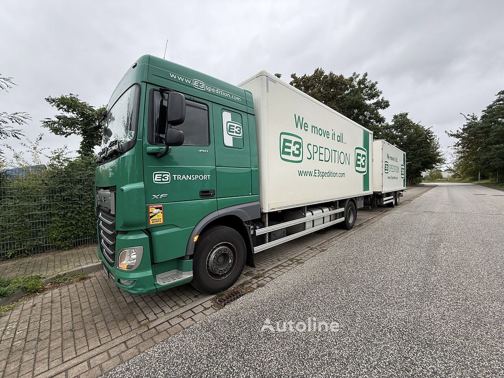 DAF XF 450 kamion furgon + prikolica furgon