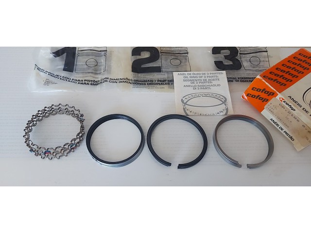 Piston ring set - 72,6 mm ( 2-2-4) Fiat 1100D/1300/1800