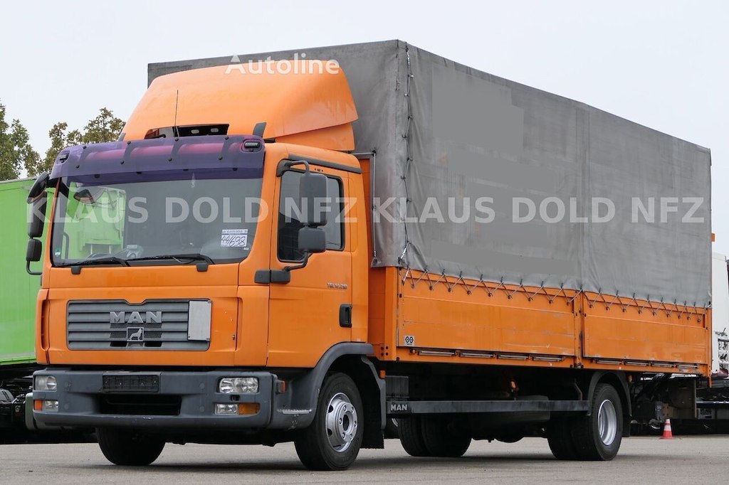 MAN TGL 12.210 - Tilt truck kamion sa klizna zavesa cerada