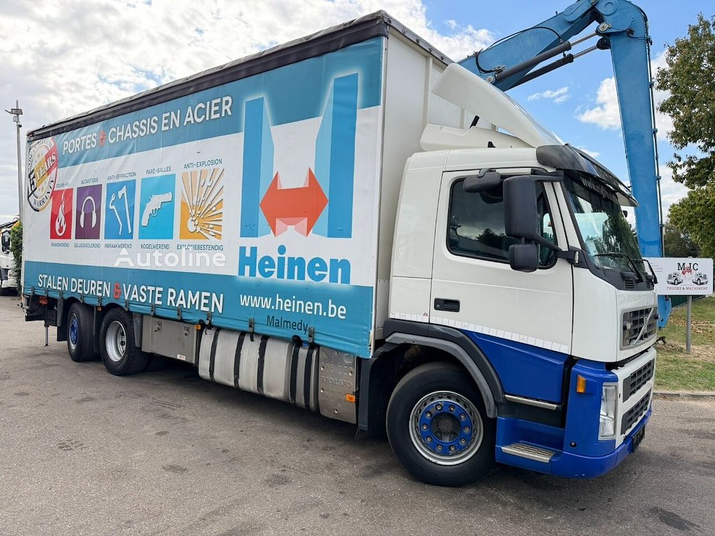 Volvo FM 370 6x2 BOX 8m15 - LIFT + STEERING AXLE - EURO 5 - I SHIFT - kamion sa klizna zavesa cerada