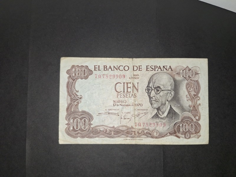 Španija100 pezeta 1970.