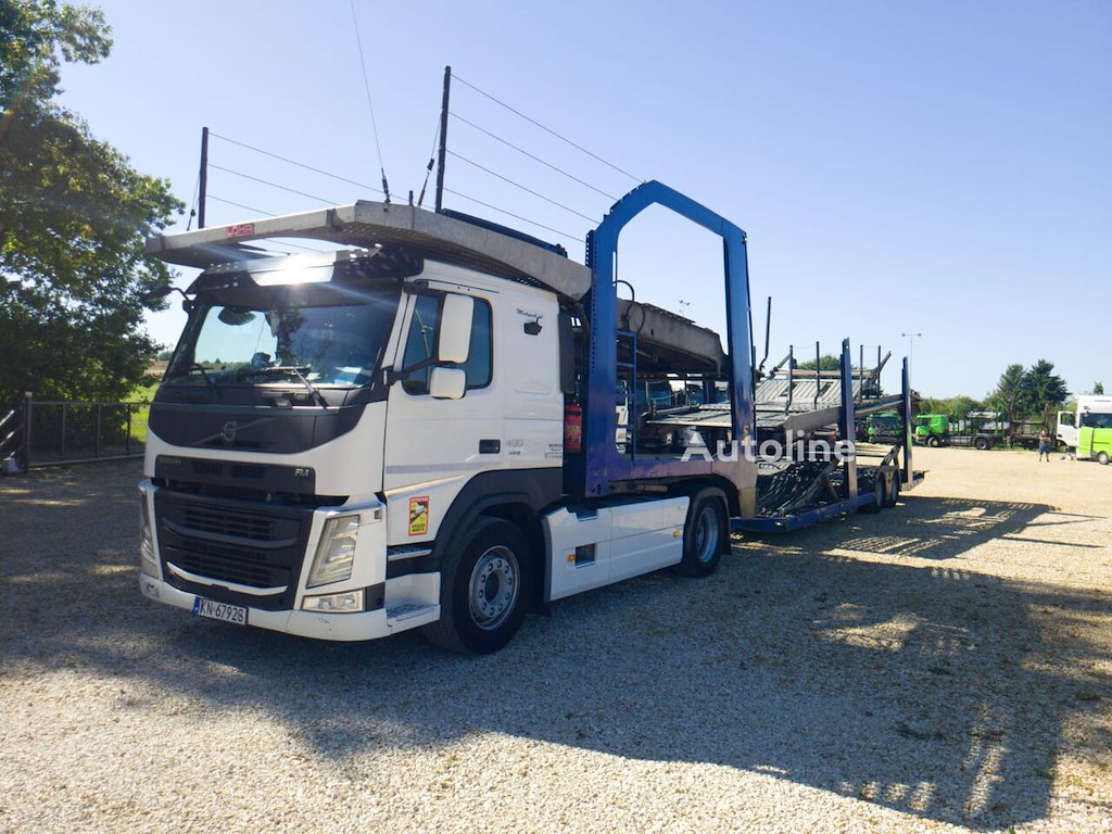 Volvo FM 460 autotransporter + prikolica autotransportera