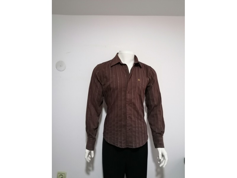 SMOG braon slim fit košulja vel.M