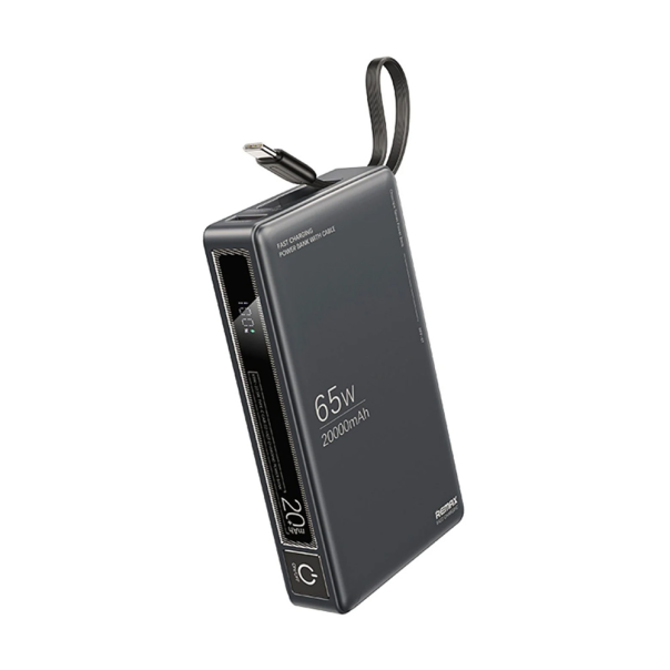 Power bank prenosiva baterija REMAX Wingle Series RPP-87 65W+22.5W Fast Charging 20000 mAh crni