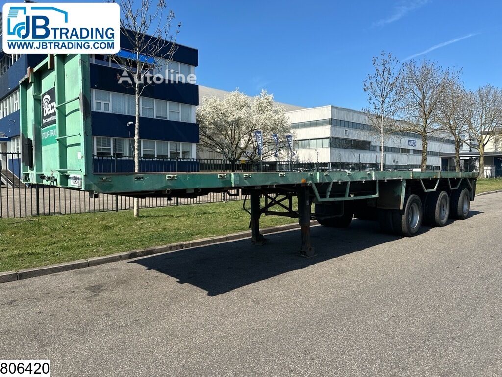Kennis open laadbak 2x steering axle poluprikolica sa ravnom platformom