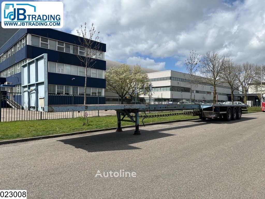 Nooteboom open laadbak 42000 KG, 7,15 mtr extendable poluprikolica sa ravnom platformom