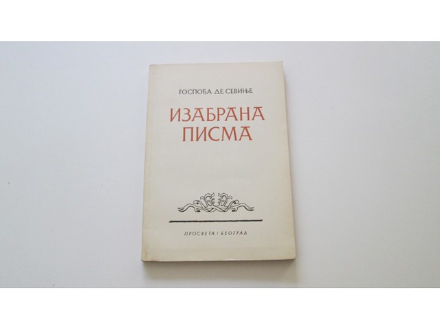 Izabrana pisma, Gospođa de Sevinje