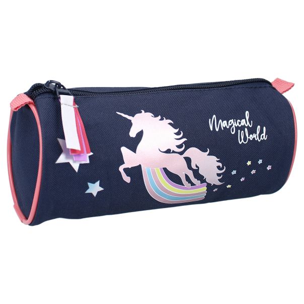 VADOBAG Okrugla prazna pernica Milky kiss fantasy fables, teget