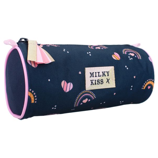 VADOBAG Okrugla prazna pernica Milky kiss radiant rainbows, teget