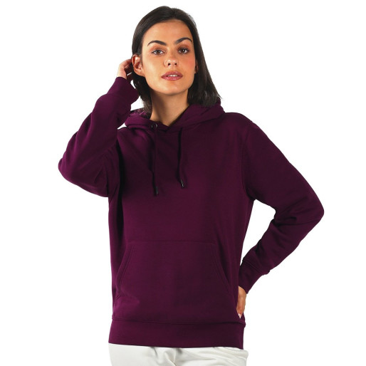 ABSOLUT HOODY 350, DUKSERICA SA KAPULJAČOM, OD ORGANSKOG PAMUKA, 350 G/M2, TAMNO LJUBIČASTA