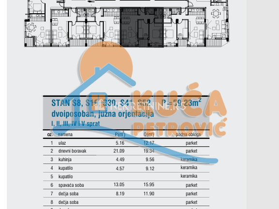 Stan 59.23 m2, novogradnja, Nišavski kej