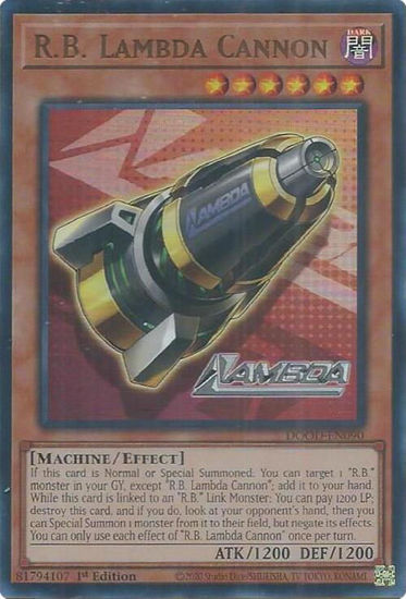 R.B. Lambda Cannon - DOOD-EN090 - Ultra Rare 1st Edition