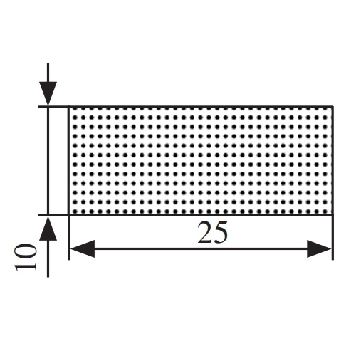 Gumeni profil sunđerasti 25×10 – MTC.093M