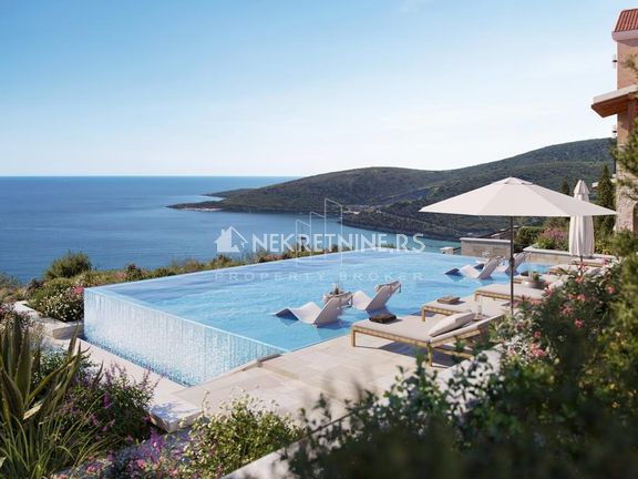 Luštica Bay, studio, pogled na otvoreno more ID#3925