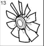 20364981 propeler ventilatora za Volvo FH 12 kamiona