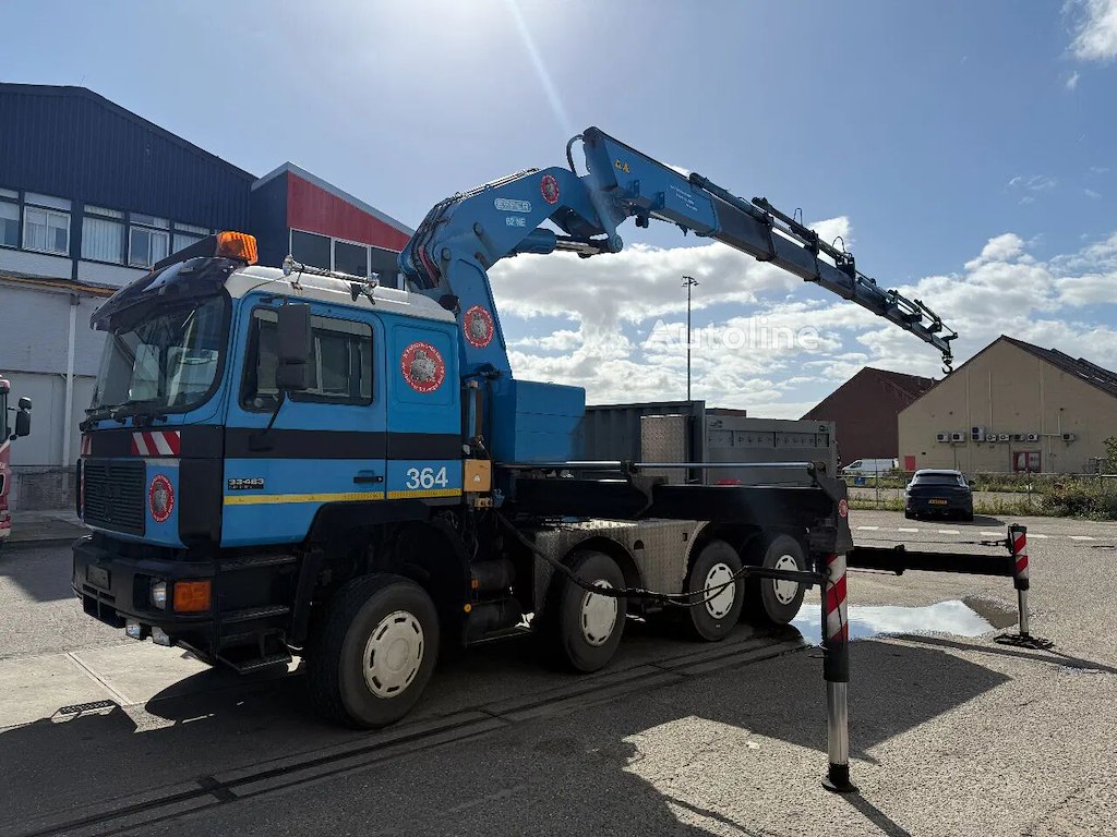 MAN 33.463 33-463 8x4 met 62 effer kraan 6x uitschuifbaar tegljač