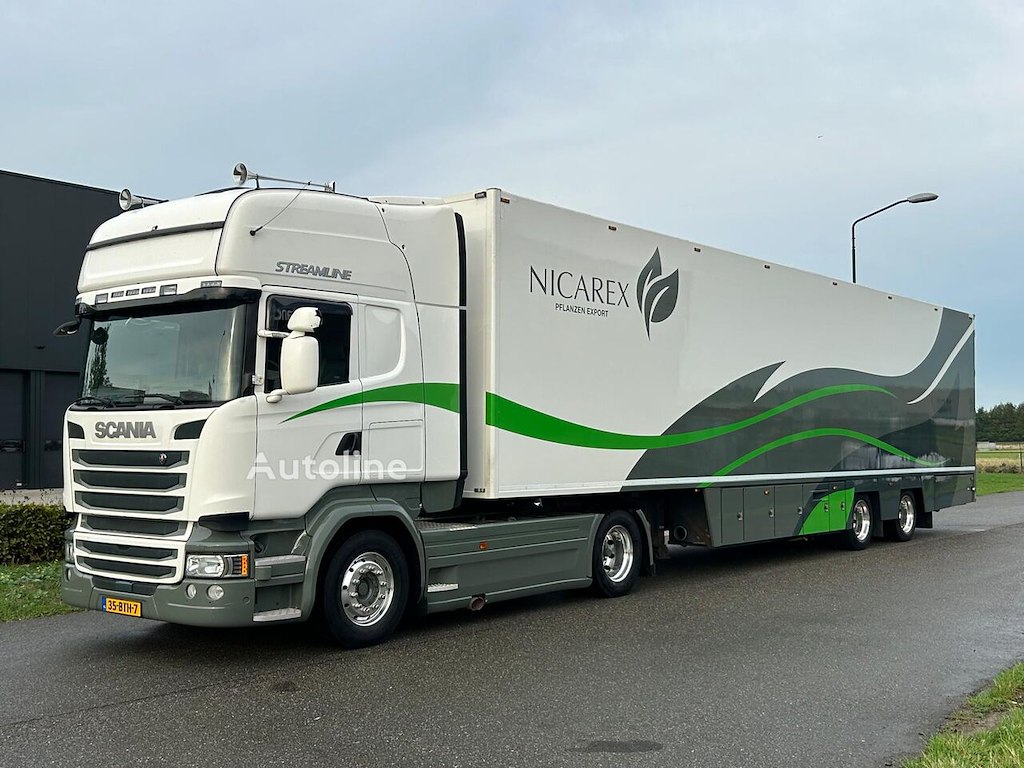 Scania R450 tegljač + furgon poluprikolica