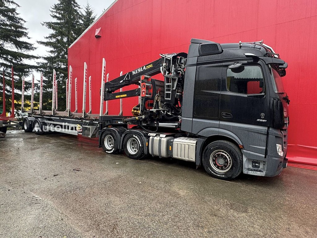 Mercedes-Benz Actros 2651 tegljač + poluprikolica za prevoz drva