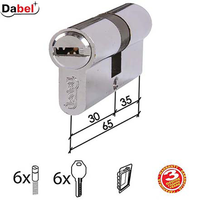 Cilindar brave DABEL CL2040 Hr 65 mm (30-35) 6K DBP1 – 0106142