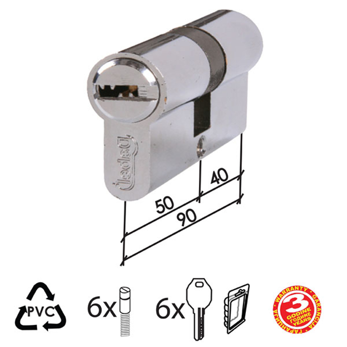 Cilindar brave DABEL CL2040 Hr 90 mm (40-50) 6K DBP1 – 0106185