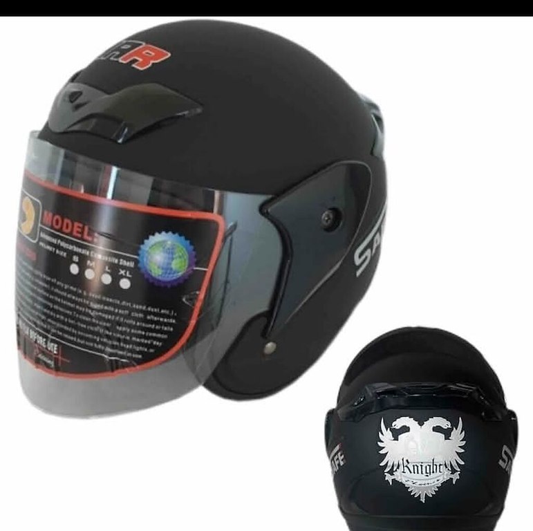 Kaciga mat SAFE sa orlovima Kaciga za motor SAFE