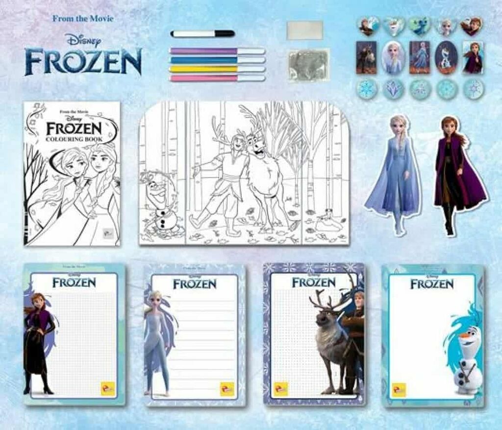 Frozen Colouring & Drawing School – komplet za crtanje i bojenje