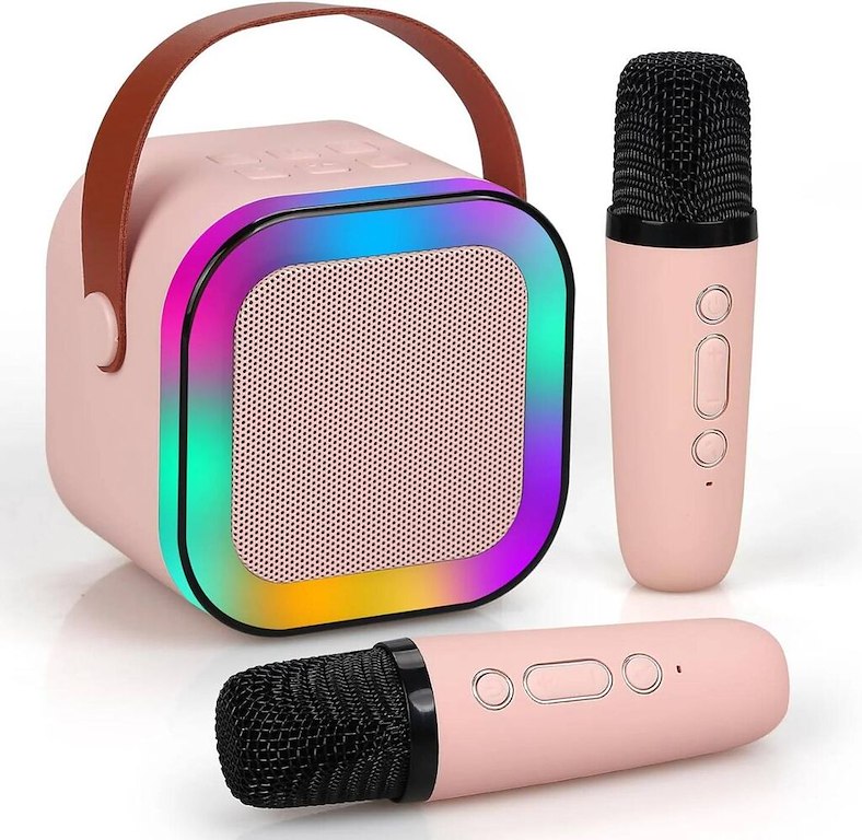 Karaoke set sa Bluetooth zvučnikom i bežičnim mikrofonom (2 mikrofona