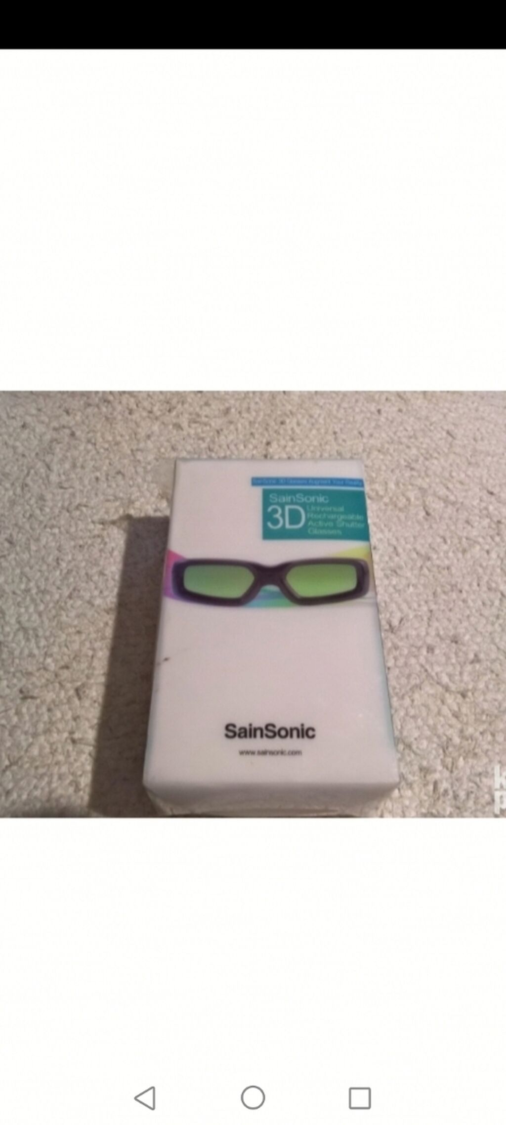 SainSonic 3D Universal Active Shutter Rechargeable Glasses Slanje