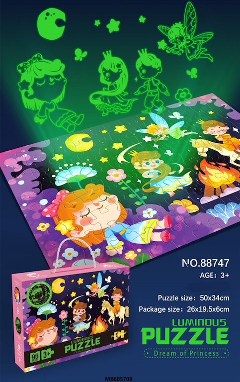 Magične svetleće puzzle iz 96 delova ✨ model 1