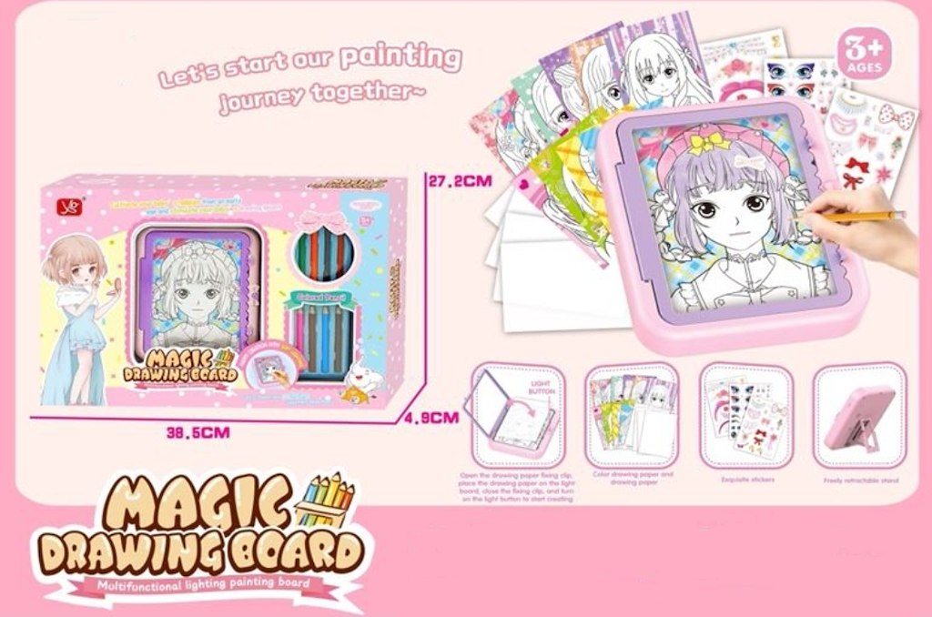 Magic Drawing Board – svetleća tabla za crtanje i bojenje