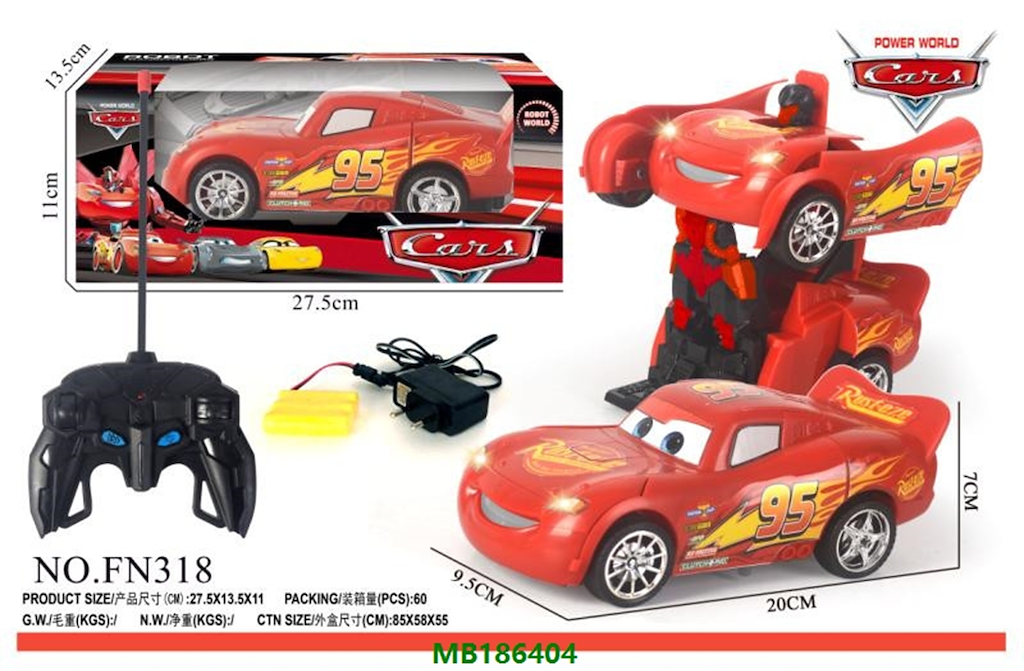 Cars Transformers auto na daljinski – Munja McQueen