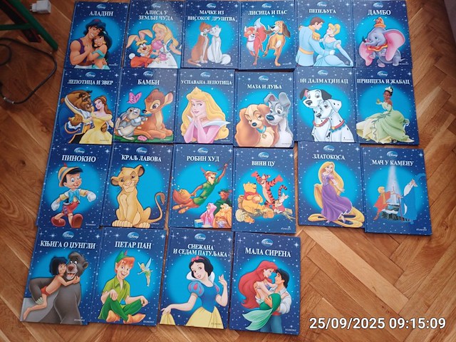 DISNEY, KOMPLET, 22 KNJIGE