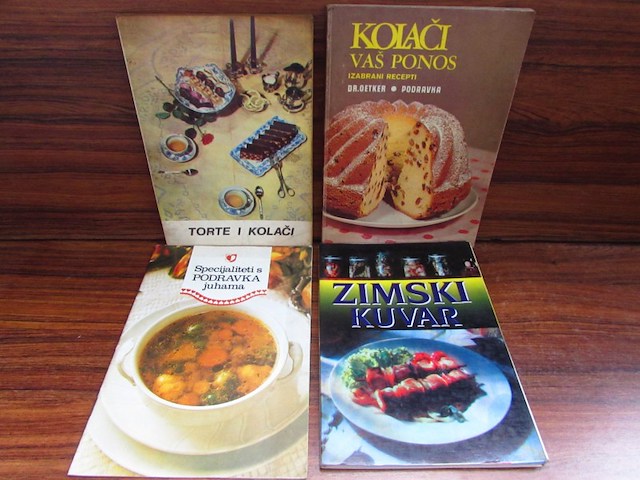 Četiri knjige recepata