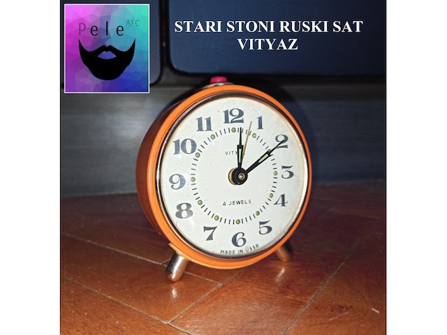 Stari ruski stoni sat - Vityaz Vitez