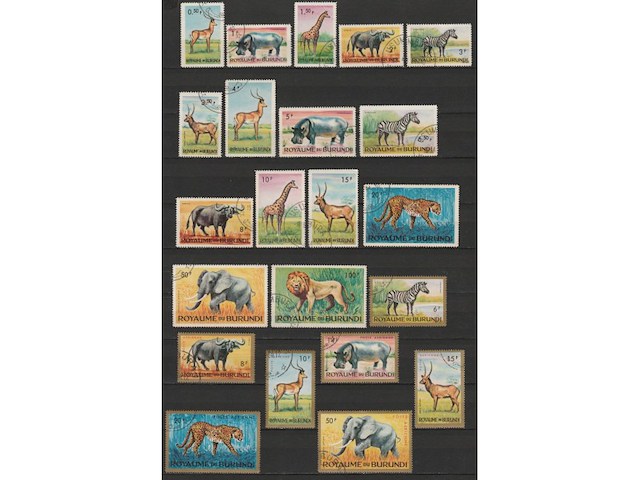 Burundi - 1964 - Fauna Afrike, Afričke životinje