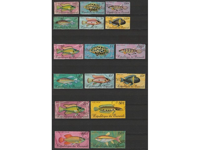 Burundi - 1967 - Tropical Fish, tropske ribe