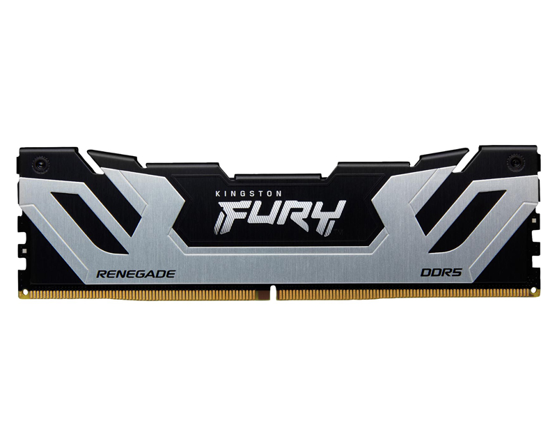 DDR5 24GB 8400MT/s [FURY RENEGADE], Non-ECC CUDIMM (Clocked), CL40 1.45V, 288-pin 1Rx8, Silver/Black, w/Heatsink, XMP