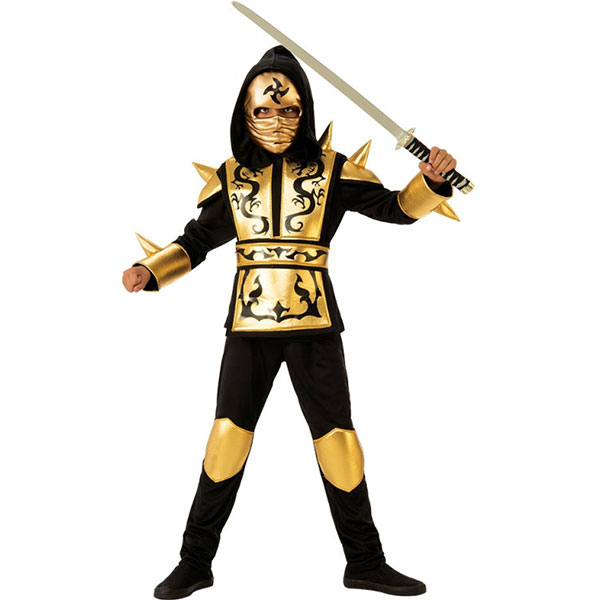 Kostim Gold Ninja 10-12 godina Rubies kostimi RU641143L