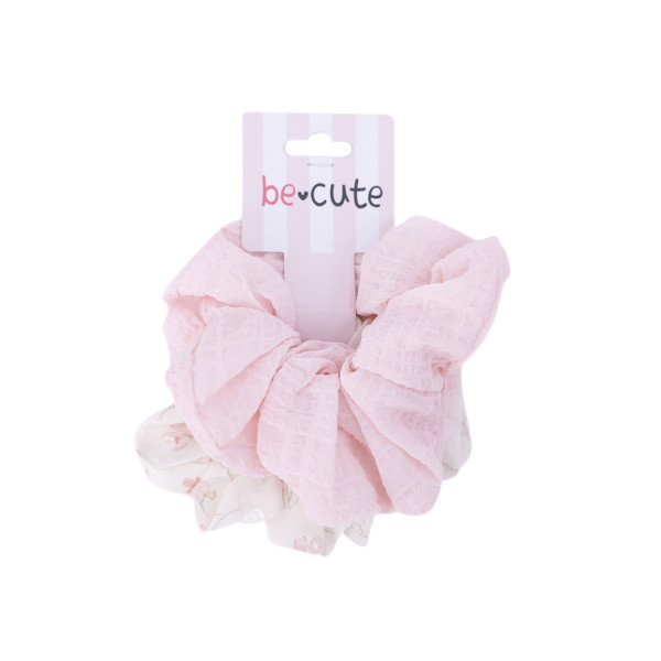 Be Cute gumice za kosu set 2kom, roze