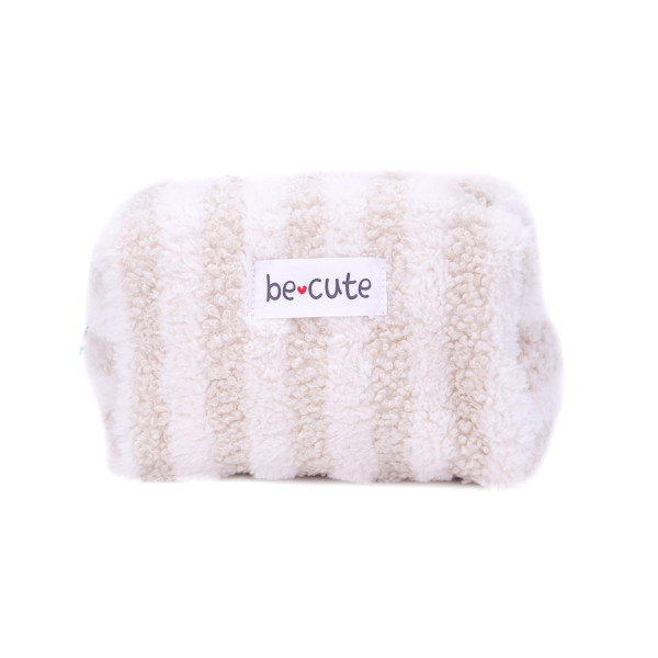 Be Cute plišani neseser bež/beli M