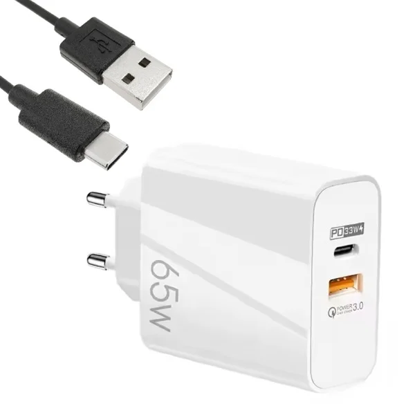 65W brzi USB-C/Type-C punjač – USB-C/Type-C adapter