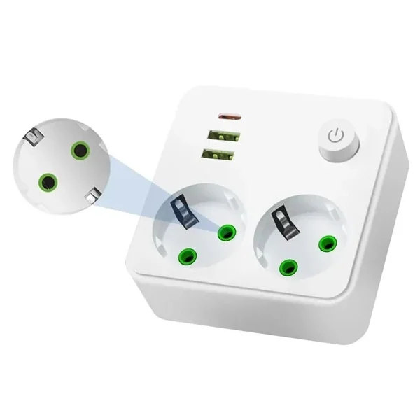 Utičnica USB Type-C port 2500w – lopov razdelnik