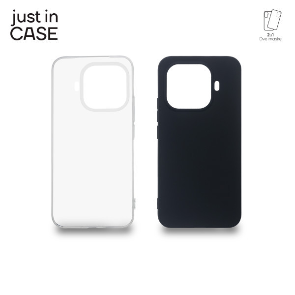 2u1 Extra case MIX PLUS paket maski za telefon za Xiaomi 15 T Pro CRNI