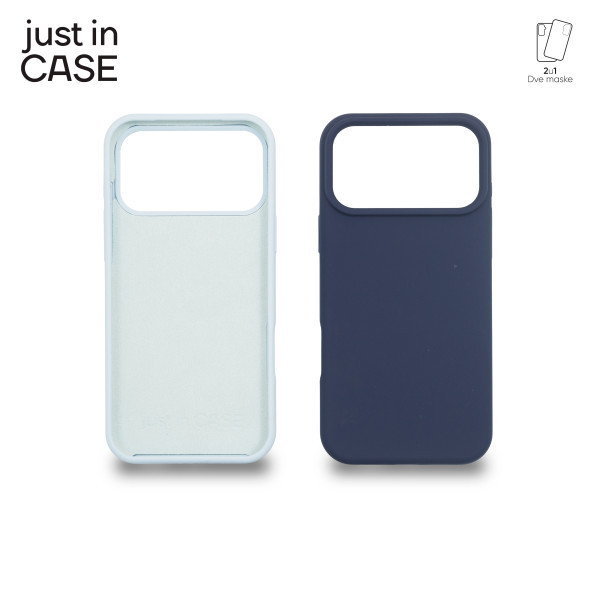2u1 Extra case MIX PLUS paket maski za telefon za iPhone 17 Pro Max PLAVI