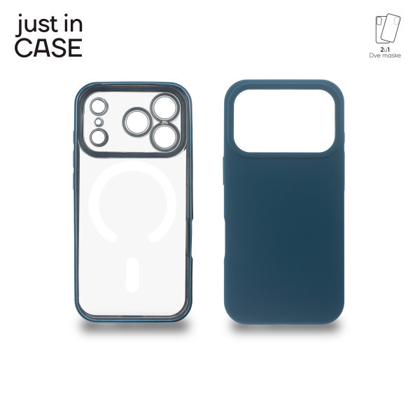 2u1 Extra case MAG MIX PLUS paket maski za telefon za iPhone 17 Pro PLAVI